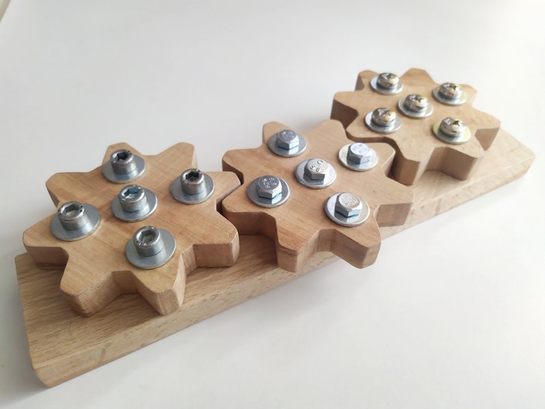 Montessori Wooden Screw Board for Kids Educational Toys for - Etsy