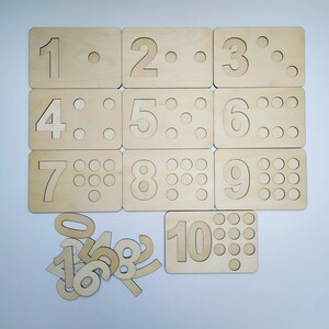Montessori Math Board, Montessori Counting Boards, SVG, Laser Cut File ...