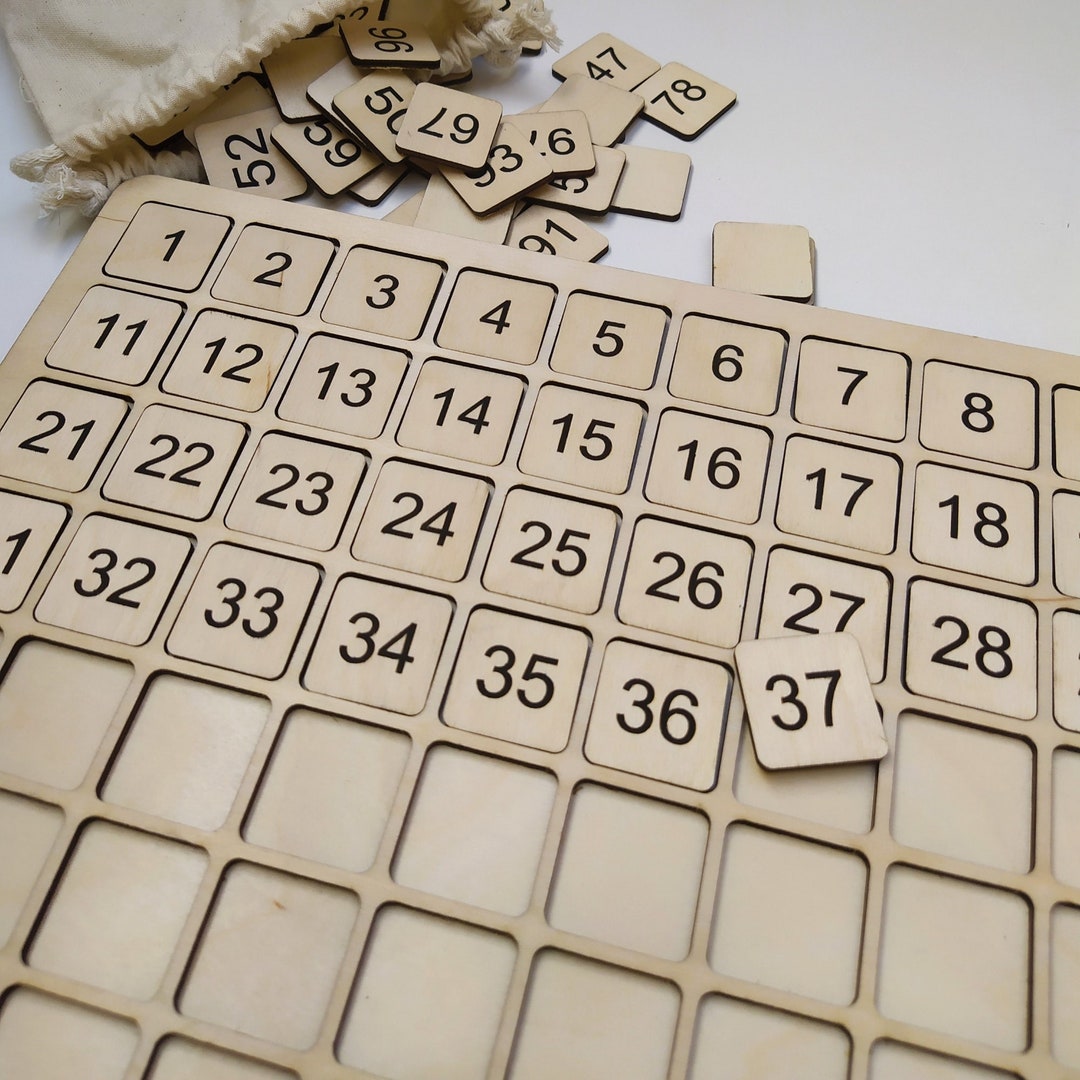 Montessori Hundred Board, Math Board, 100 Board - Etsy