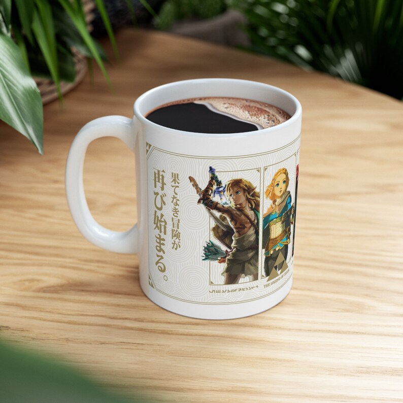 Legend of Zelda Tears of the Kingdom Coffee Mug Hero Gold - Etsy