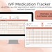 IVF Medication Tracker, IVF Journal, Binder Insert, Printable and ...