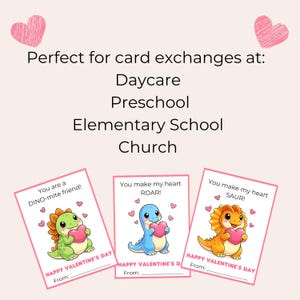 Printable Dinosaur Valentine's Day Cards for Kids | Kids Classroom ...