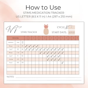 IVF Medication Tracker, IVF Journal, Printable PDF, Binder Insert - Etsy