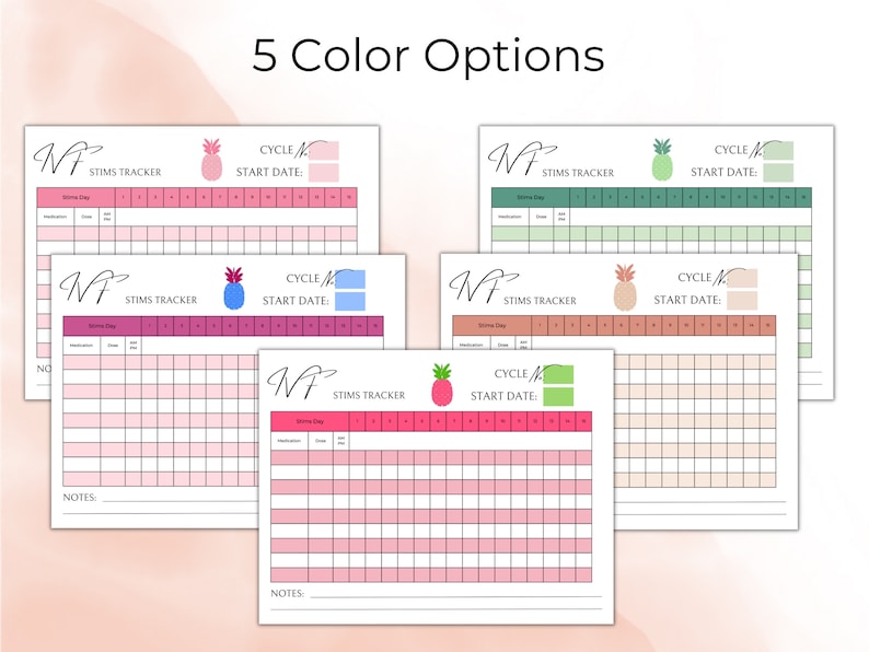 IVF Medication Tracker, IVF Journal, Printable PDF, Binder Insert - Etsy