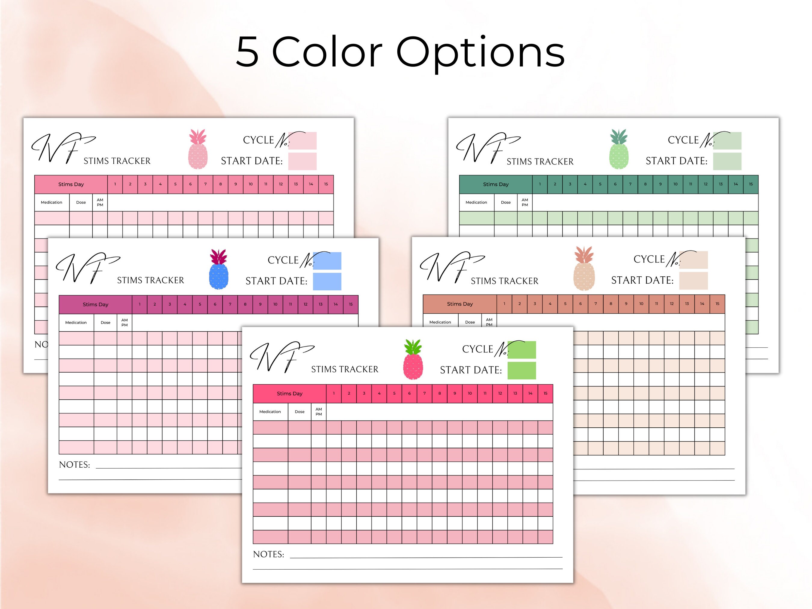 IVF Medication Tracker, IVF Journal, Printable PDF, Binder Insert - Etsy