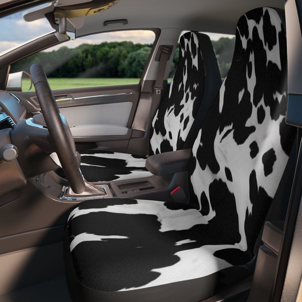 Cow Print Car Seat Covers - Etsy