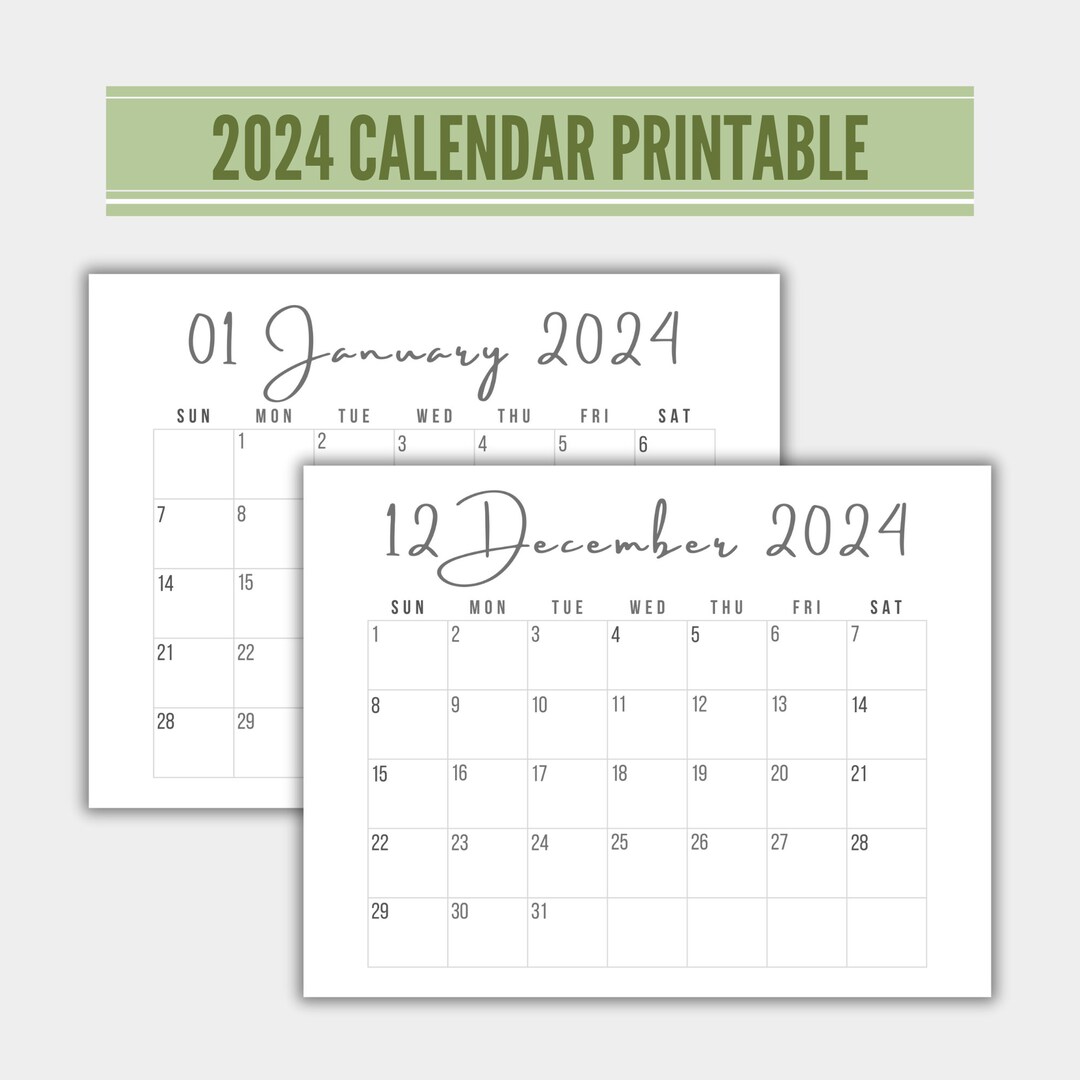 Desk Calendar 2024, Desk Calendar, Calendar 2024 Desk, 12 Month ...