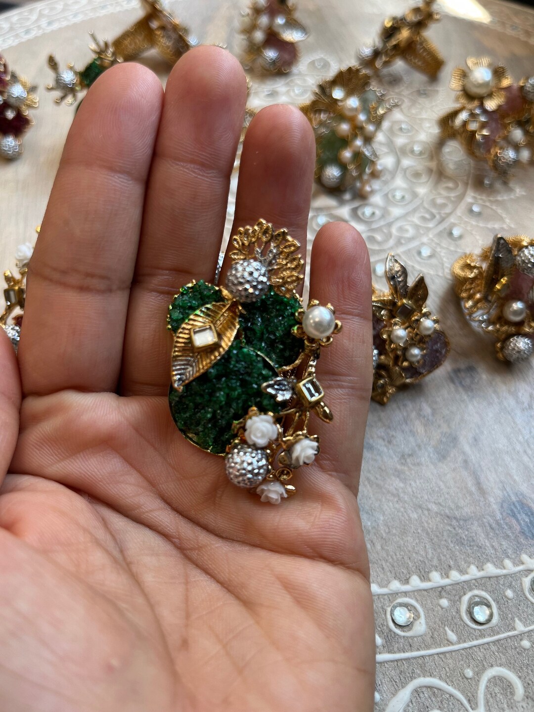 Pakistani Ring Pakistani Bridal Ring Indian Bridal Ring - Etsy