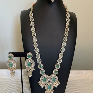 Long Mala Necklace Set With Jhumki and Tika. Turkish Jewelry, Egyptian ...
