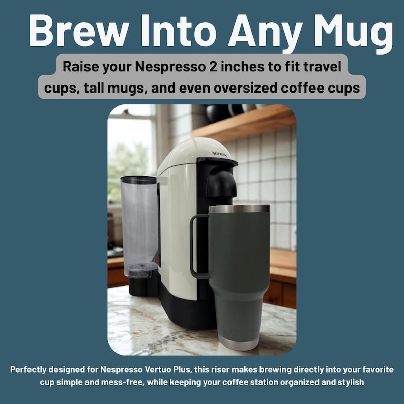 Nespresso Vertuo Plus Riser - Simplify Your Mornings With Travel Cup ...