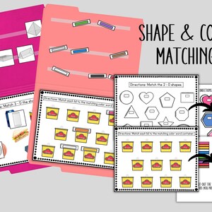 Basic Skills File Folder Games, Printable Kindergarten File Folder ...