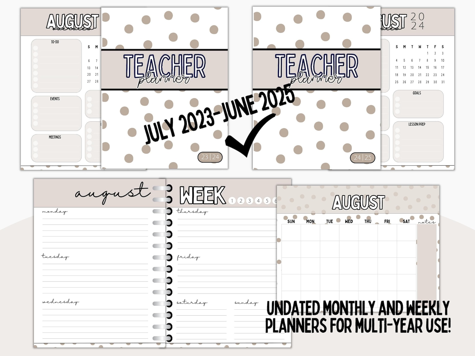 Printable Boho Teacher Planner, Teacher Lesson Planner Organizer, 2023 ...