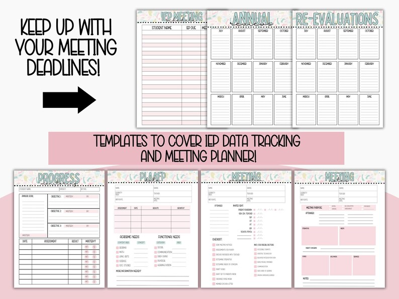 Editable Self Contained Special Education Planner, Terrazzo Teacher ...