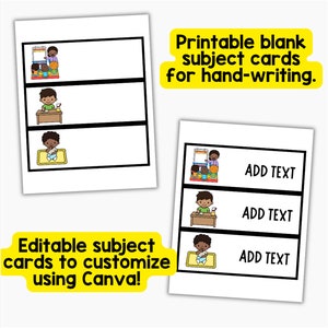 Editable Visual Classroom Schedule, Visual Schedule, Special Education ...