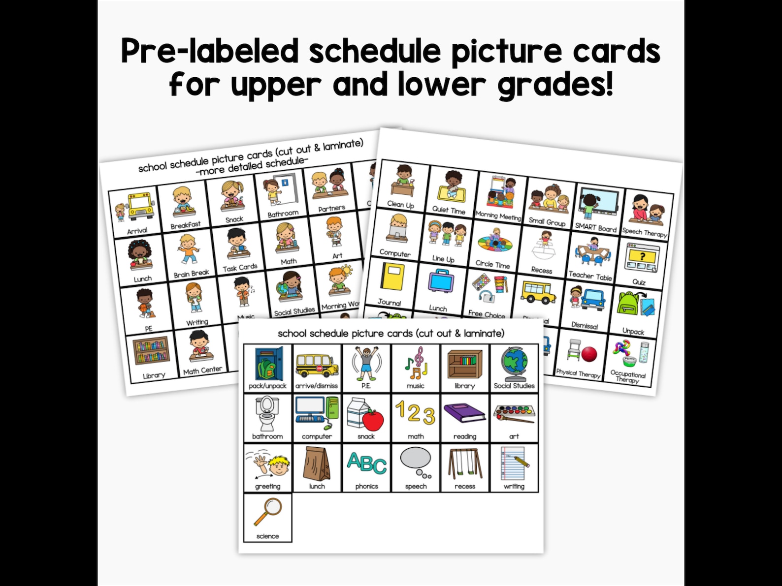 Editable Portable Visual Schedule, Lanyard Visual Schedule, Special ...