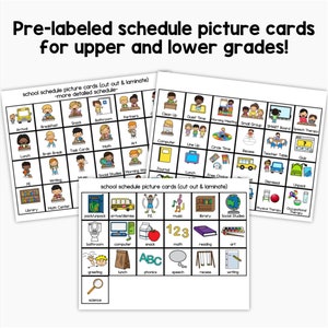 Editable Portable Visual Schedule, Lanyard Visual Schedule, Special ...