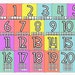 Printable Brights Classroom Decor, Brights Number Line, Number ...