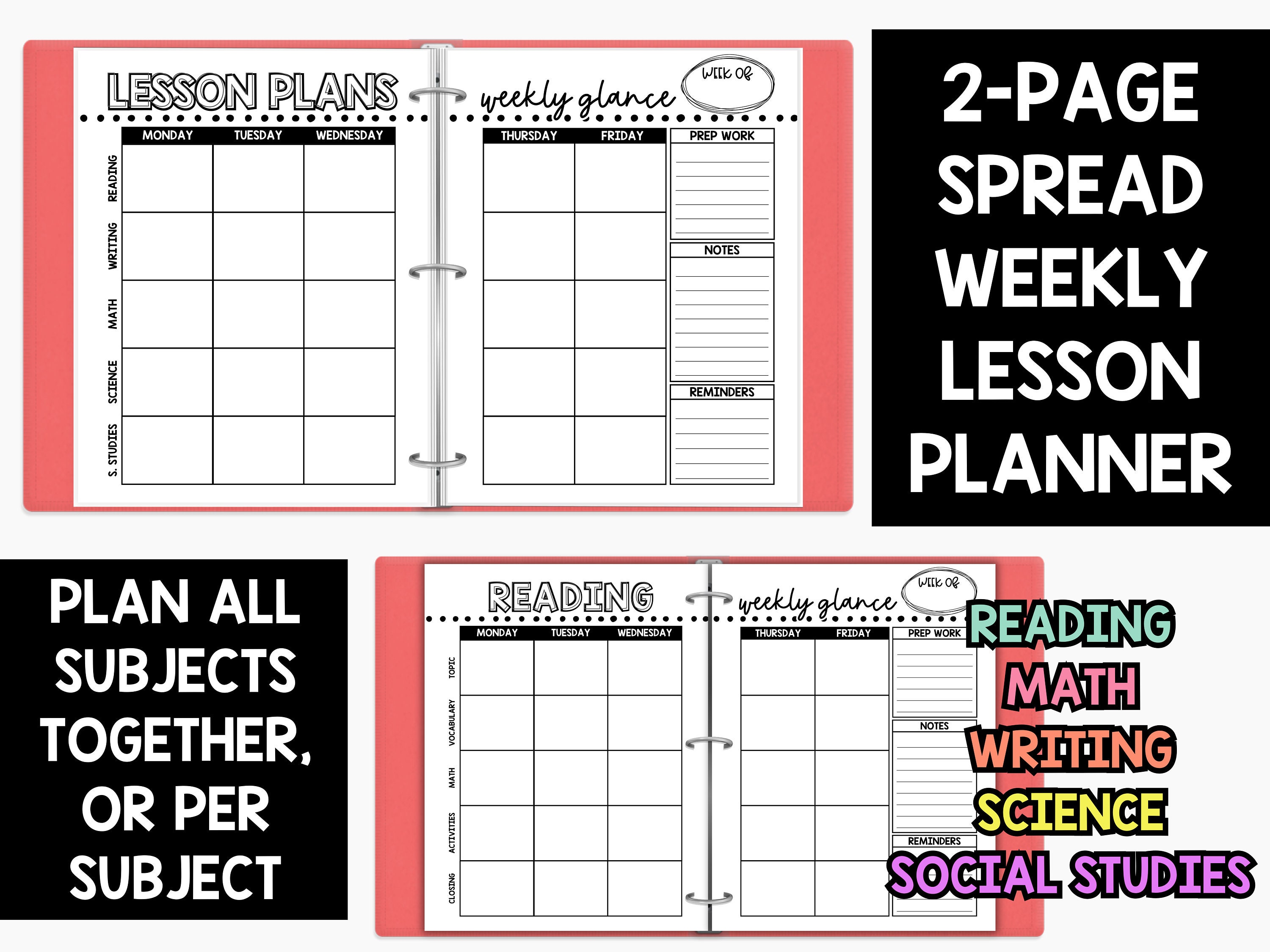 Special Education Planner, Self-contained Teacher Binder, IEP Meeting ...