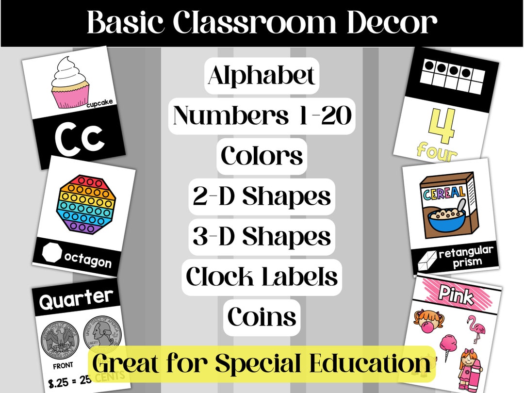 Basic Classroom Posters, Pastel Classroom Decor, Alphabet Posters ...