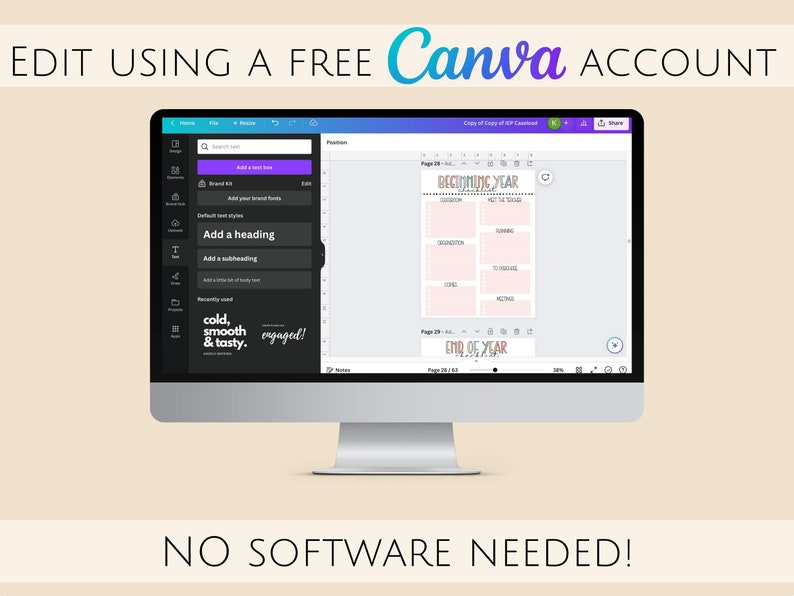 Self Contained Special Education Planner, Editable Retro Teacher ...