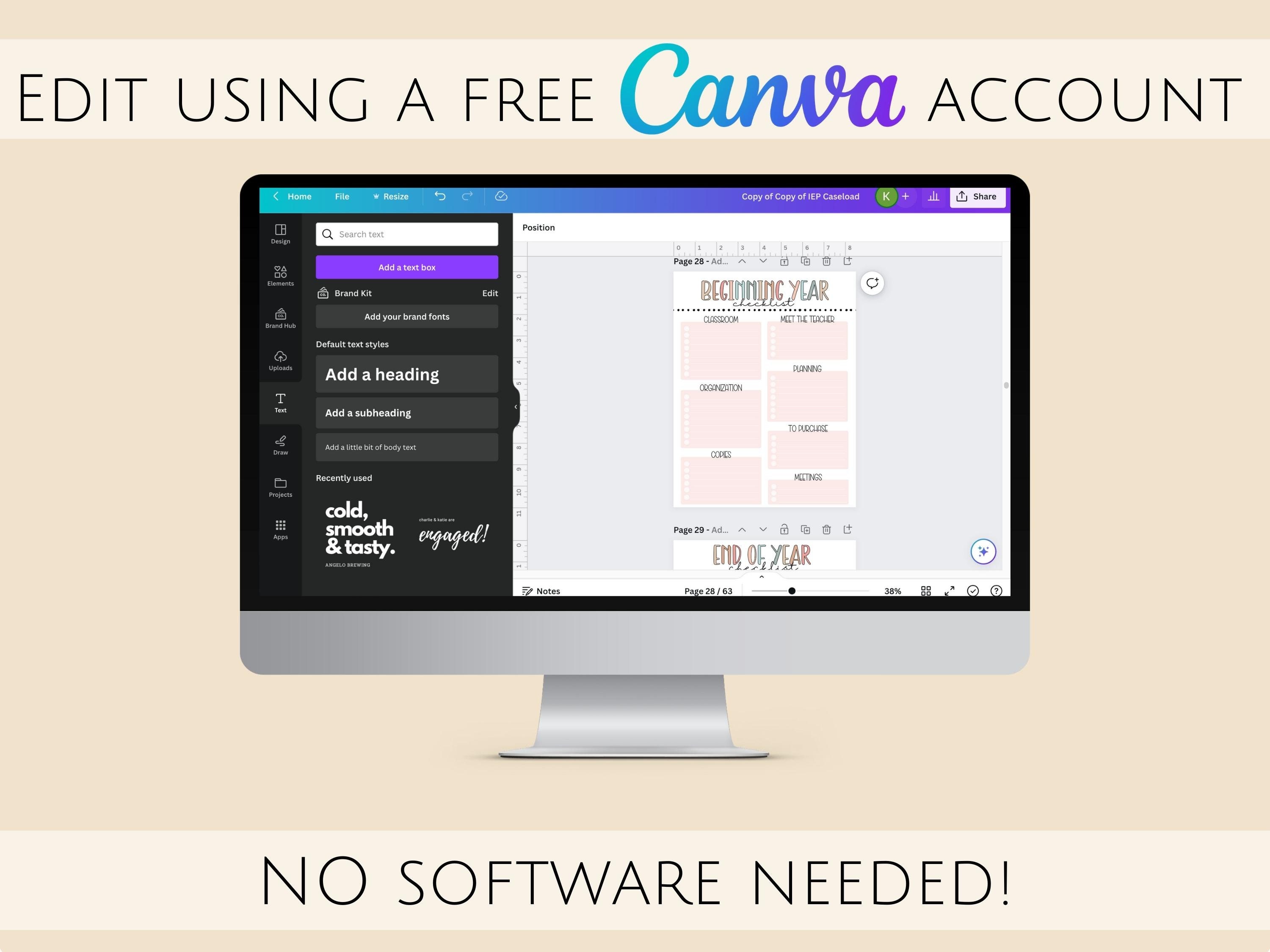 Self Contained Special Education Planner, Editable Retro Teacher ...