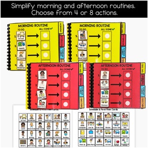 Visual Schedule Flip Book, Token Board, First Then Board, Special ...