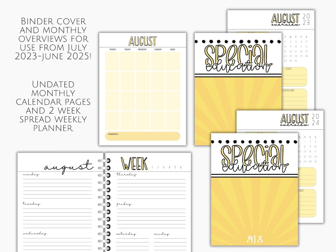 Printable Special Education Caseload Templates, IEP Goal Planning ...