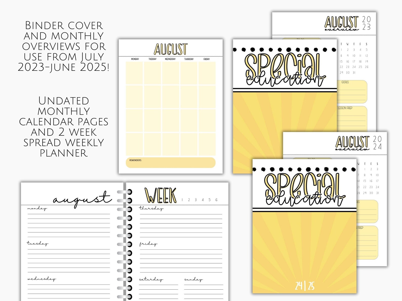 Printable Special Education Caseload Templates, IEP Goal Planning ...
