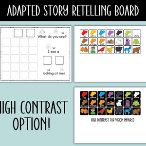 Printable Adapted Brown Bear Activities, Adapted Brown Bear Book ...