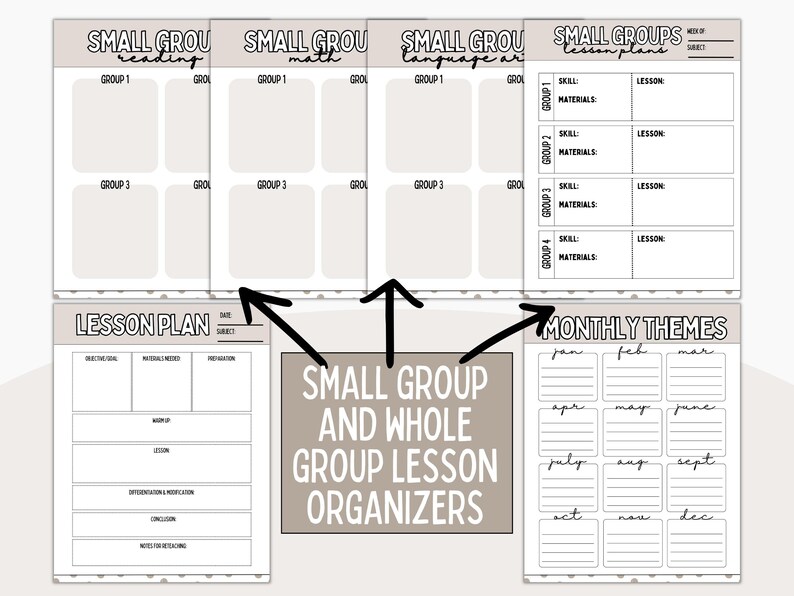 Printable Boho Teacher Planner, Teacher Lesson Planner Organizer, 2023 ...