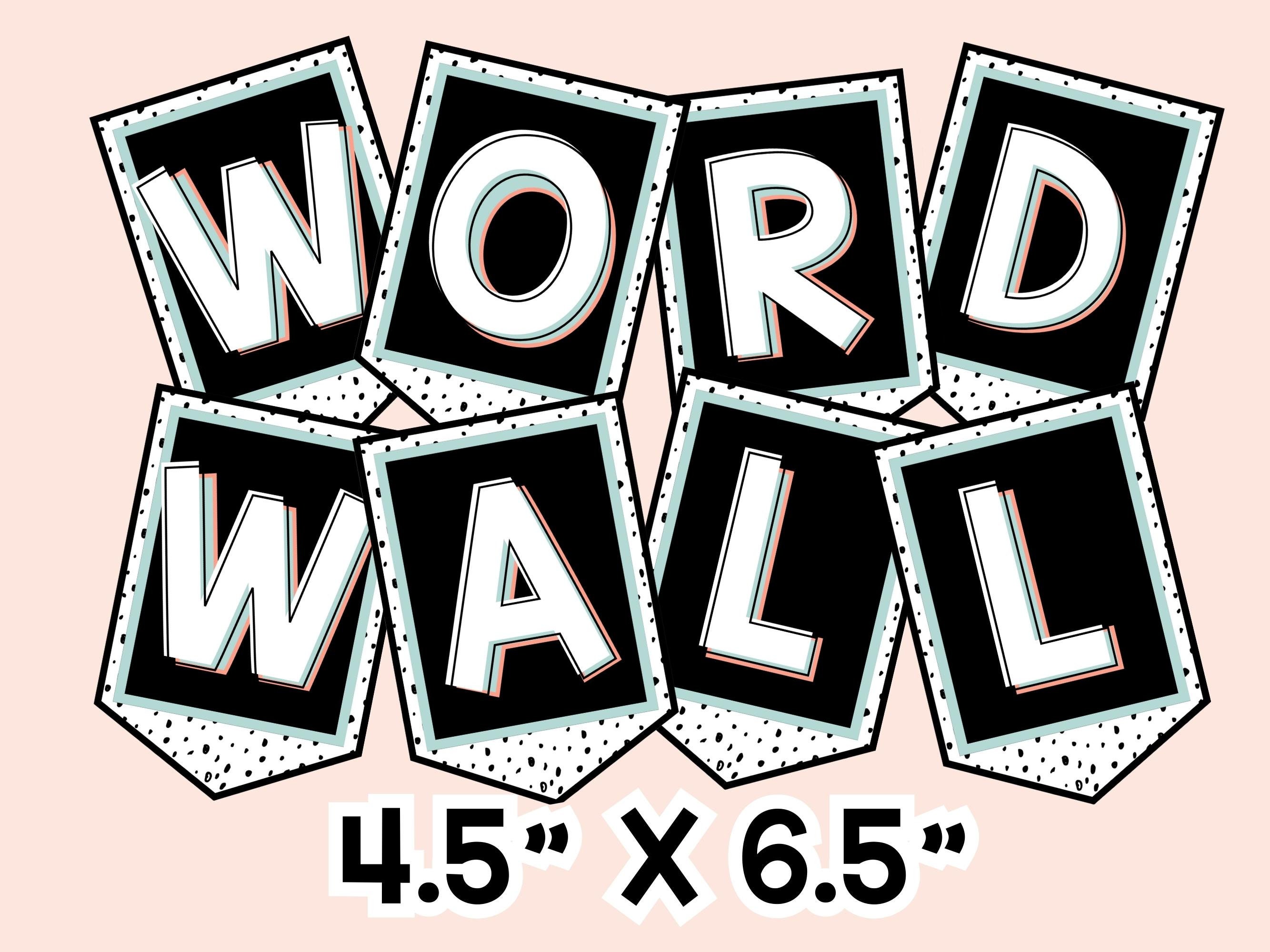 Retro Sight Word Wall Printable, Pre-primer Through 3rd Grade Sight ...