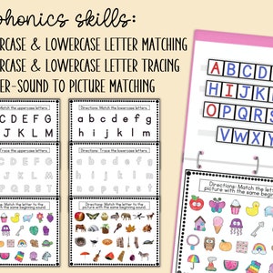 Basic Skills Busy Binder, Printable Kindergarten Busy Book, Basic ...