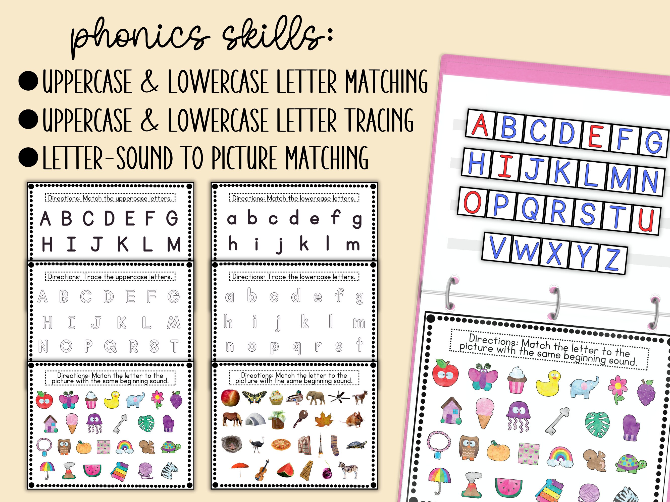 Basic Skills Busy Binder, Printable Kindergarten Busy Book, Basic ...