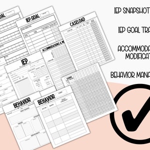 Self Contained Special Education Planner Editable Boho - Etsy