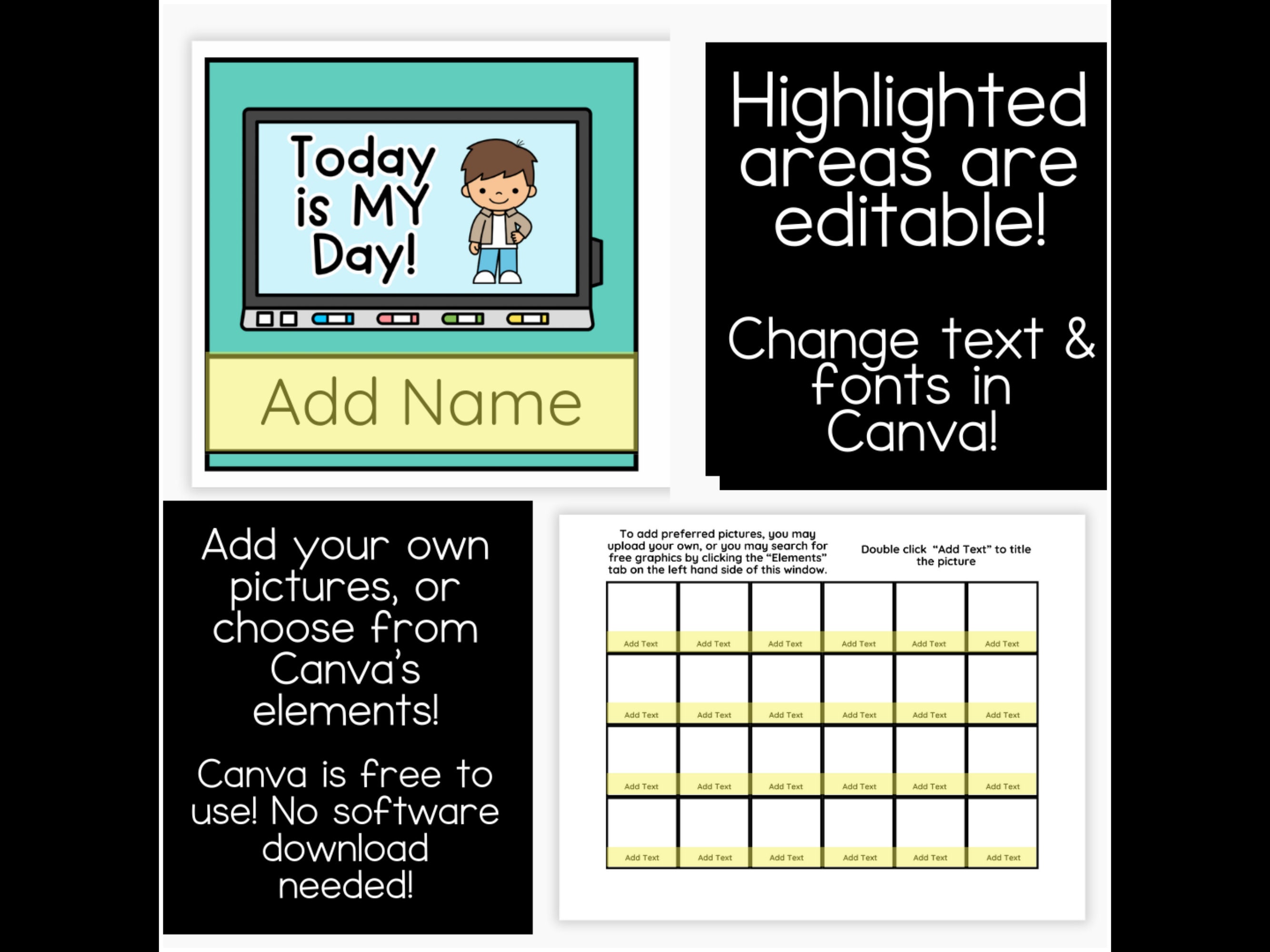 Visual Schedule Flip Book, Token Board, First Then Board, Special ...