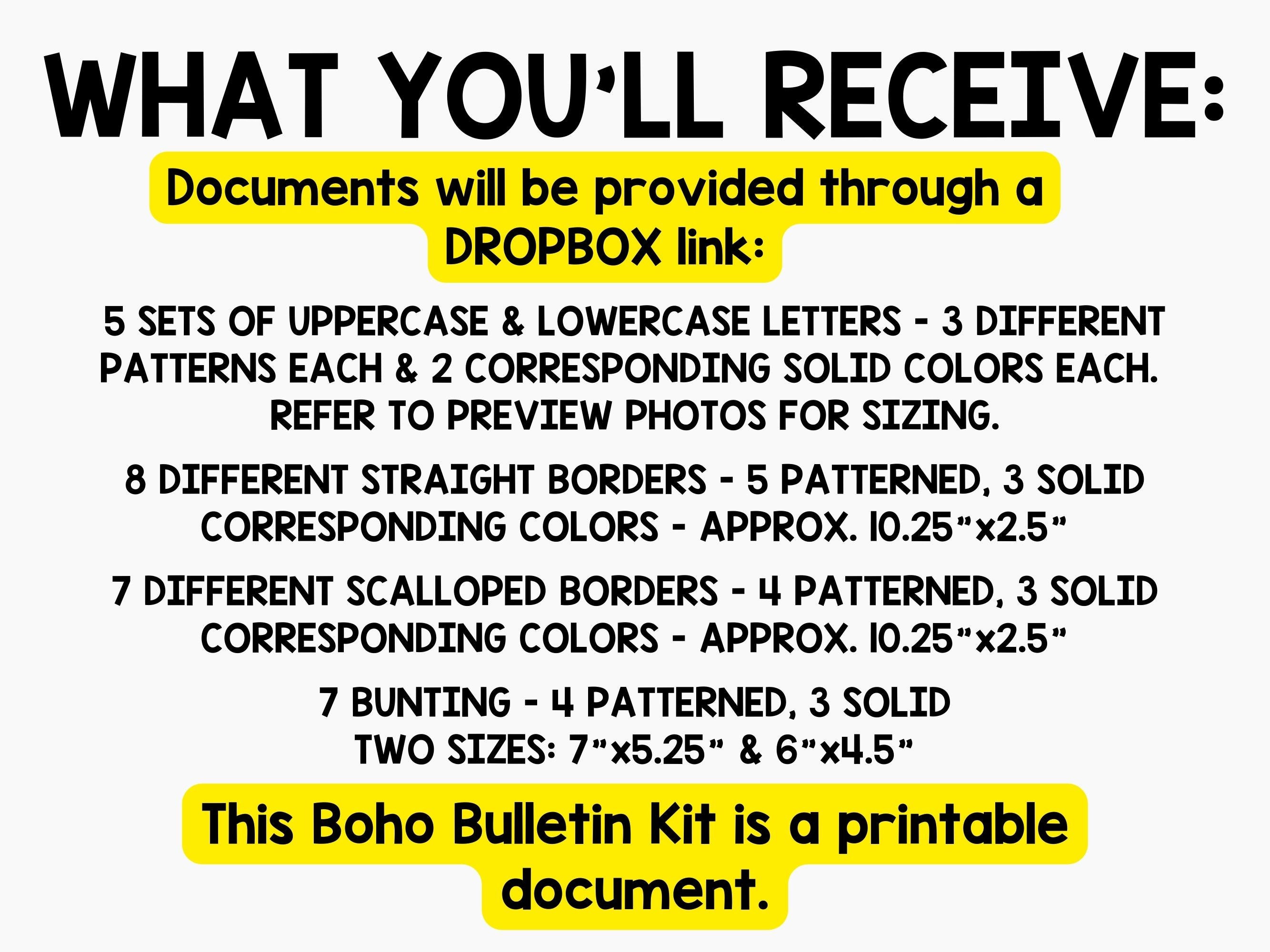 Printable Boho Bulletin Board Kit, Boho Classroom Decor, Bulletin Board ...