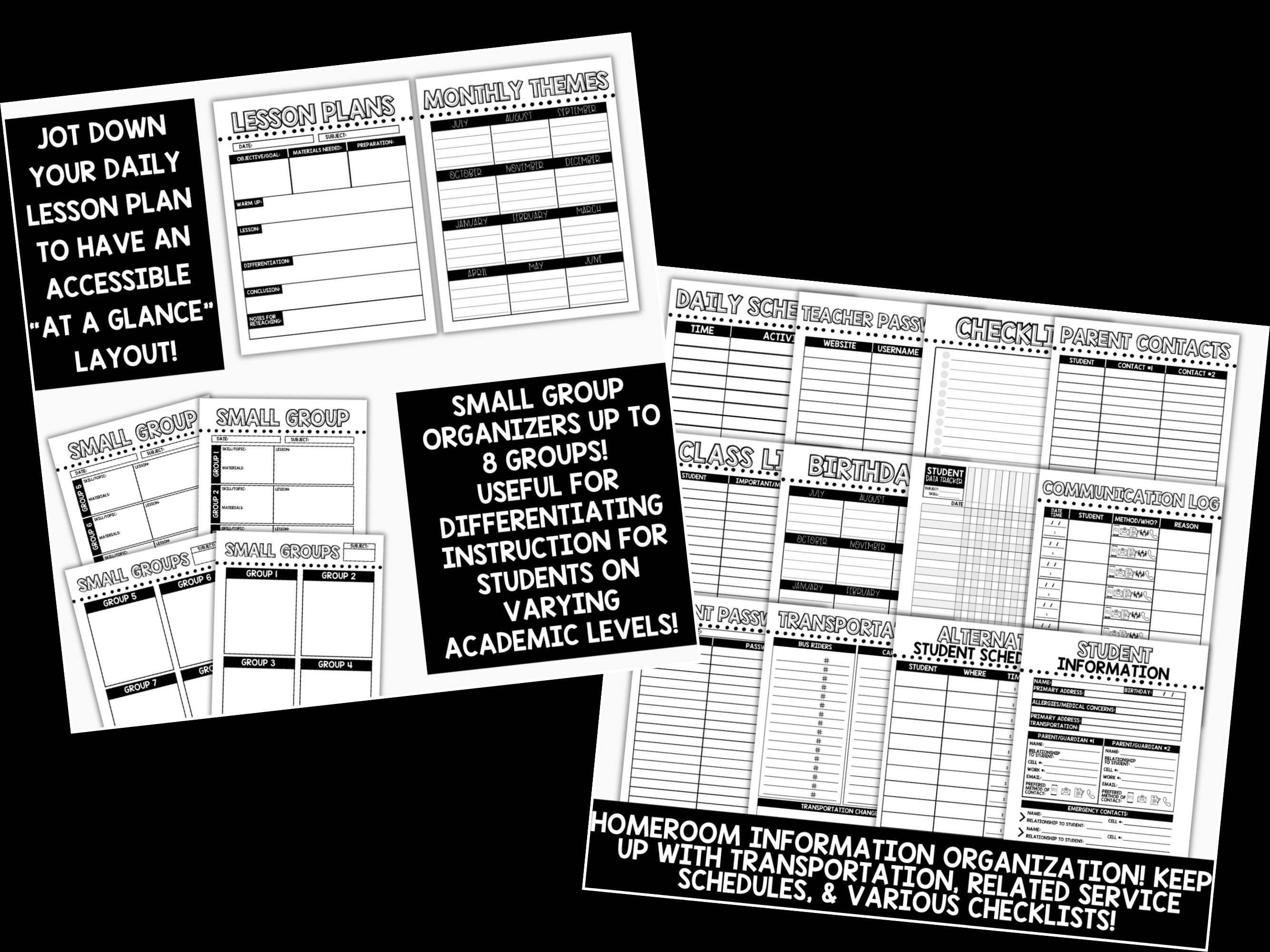 Editable Special Education and Sped Sub Binder Bundle, Classroom ...