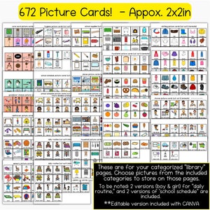 Visual Communication Book for Non-verbal, Choice Board Binder, Visual ...