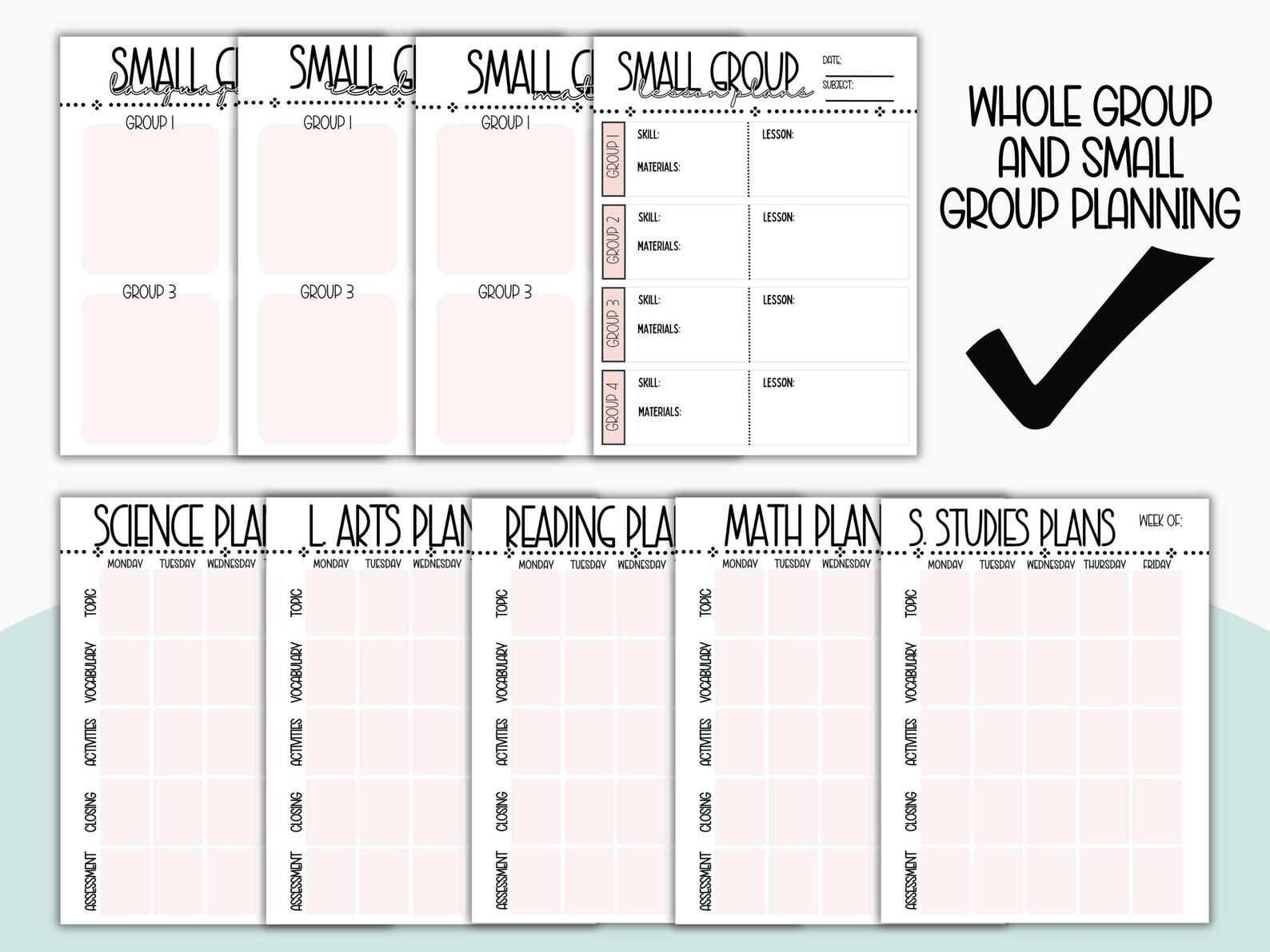 Self Contained Special Education Planner, Editable Teacher Planner, IEP ...
