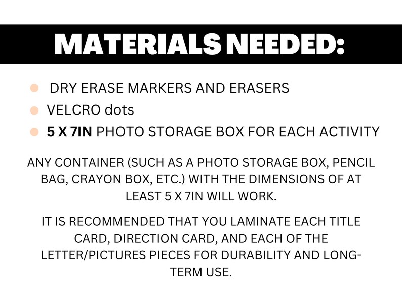 Letter Recognition Special Education Task Boxes, Reading Assessments ...