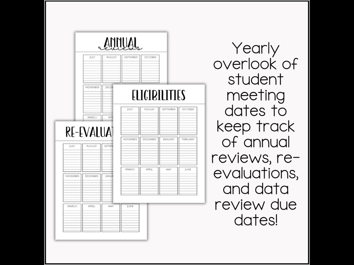 Editable IEP Meeting Planner Templates, Canva Templates, Printable ...