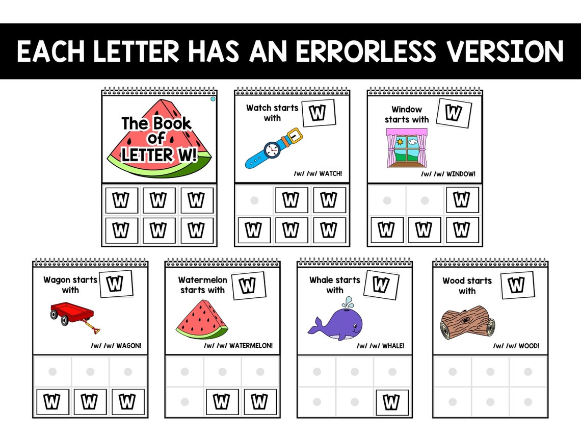 Alphabet Adapted Books, Adapted Books for Special Education, Phonics ...