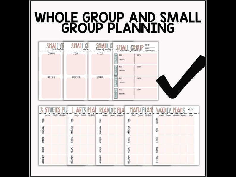 Editable Self Contained Special Education Planner, Editable Boho ...