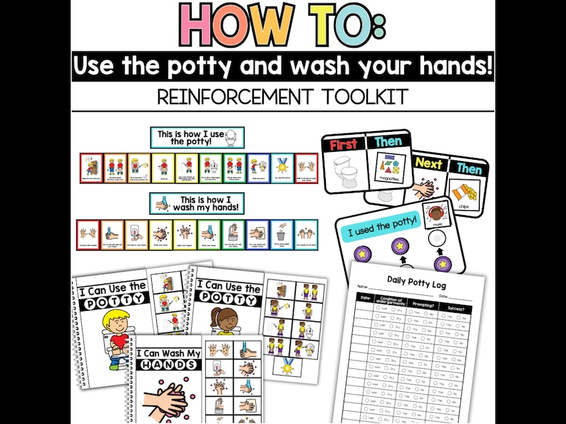 Potty Training Toolkit, Toilet Training Visuals, Bathroom Visuals ...
