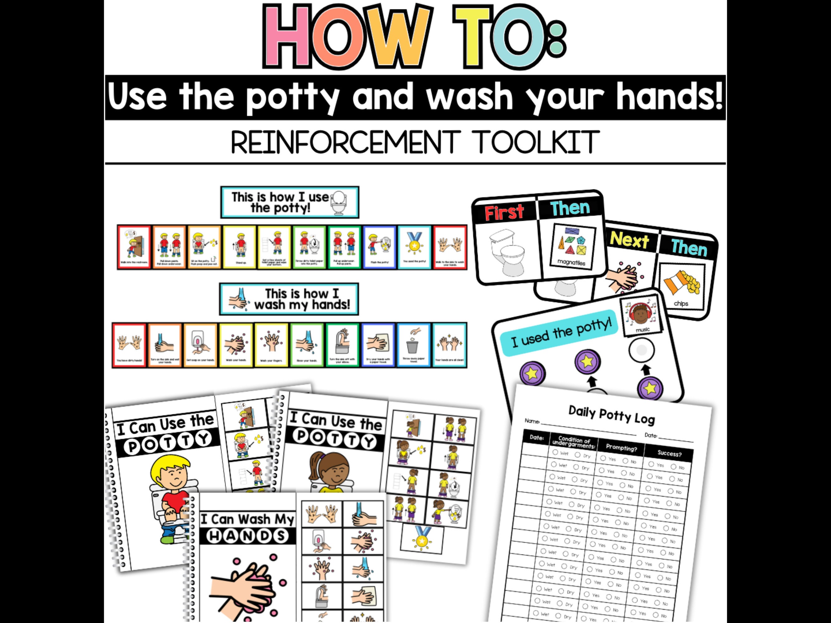 Potty Training Toolkit, Toilet Training Visuals, Bathroom Visuals ...