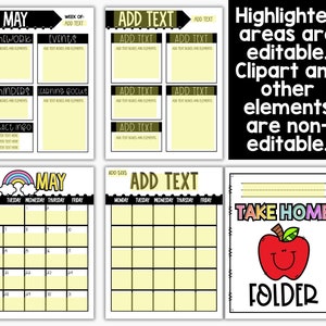 Editable Take Home Folder Canva Templates, Student Homework Folder ...