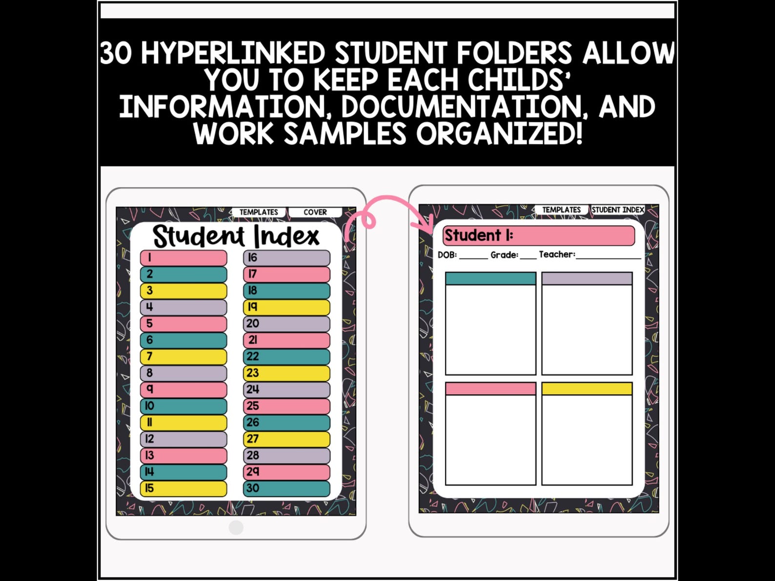 Digital Special Education Notebook, Student Data Tracking Portfolio ...