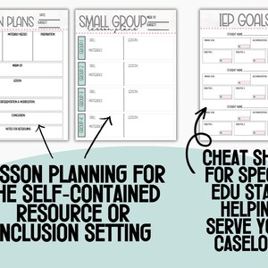 Editable Special Education Caseload Templates, IEP Goal Planning ...