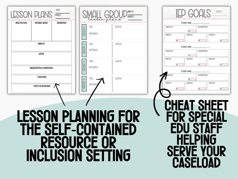 Editable Special Education Caseload Templates, IEP Goal Planning ...