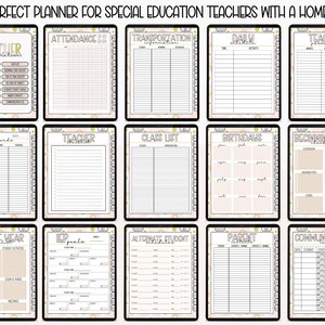 Digital SELF CONTAINED Rainbow Special Education Planner, Caseload and ...